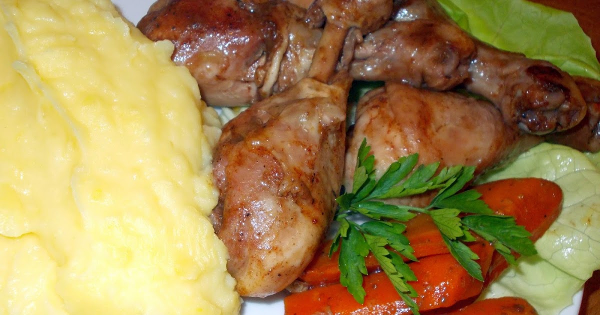 Retete Culinare pentru Meniul Zilei : Pulpe de pui cu piure de cartofi