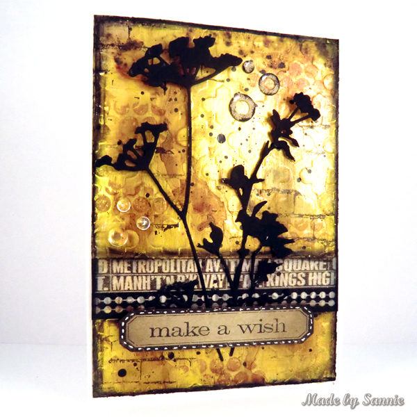 Make a Wish card with video tutorial ~ Made by Sannie