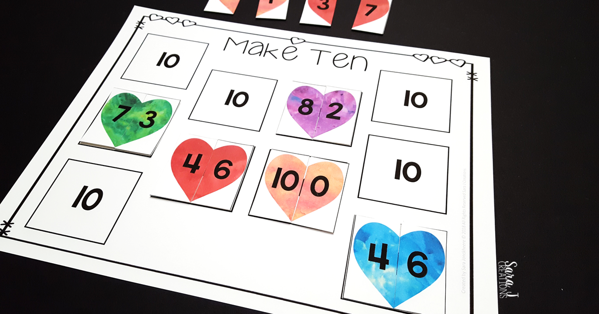 Hearts Make Ten Game | Sara J Creations