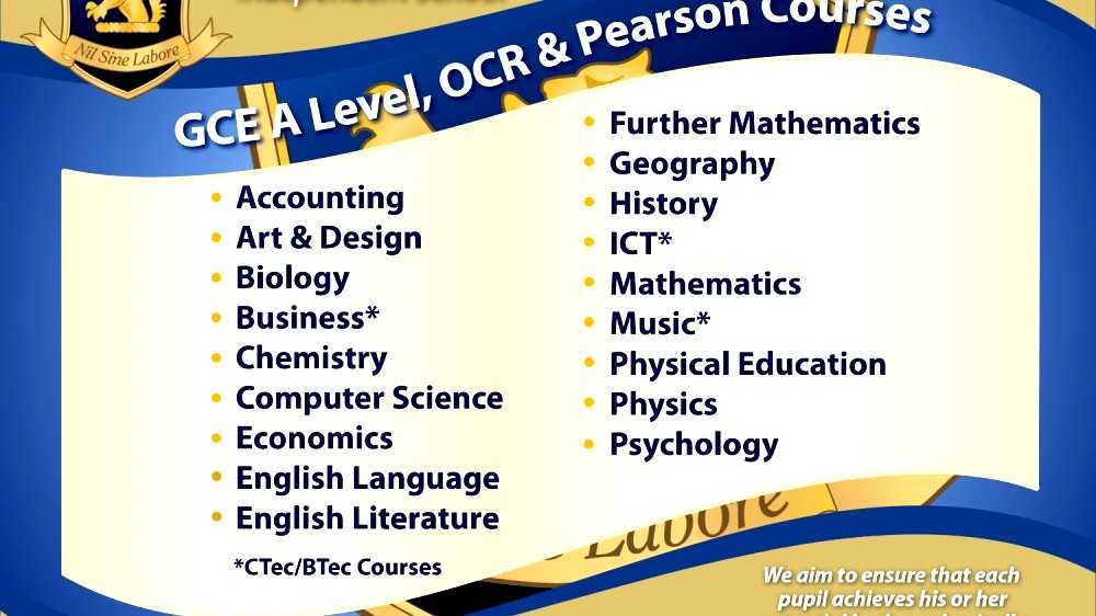 GCE Advanced Level (United Kingdom)