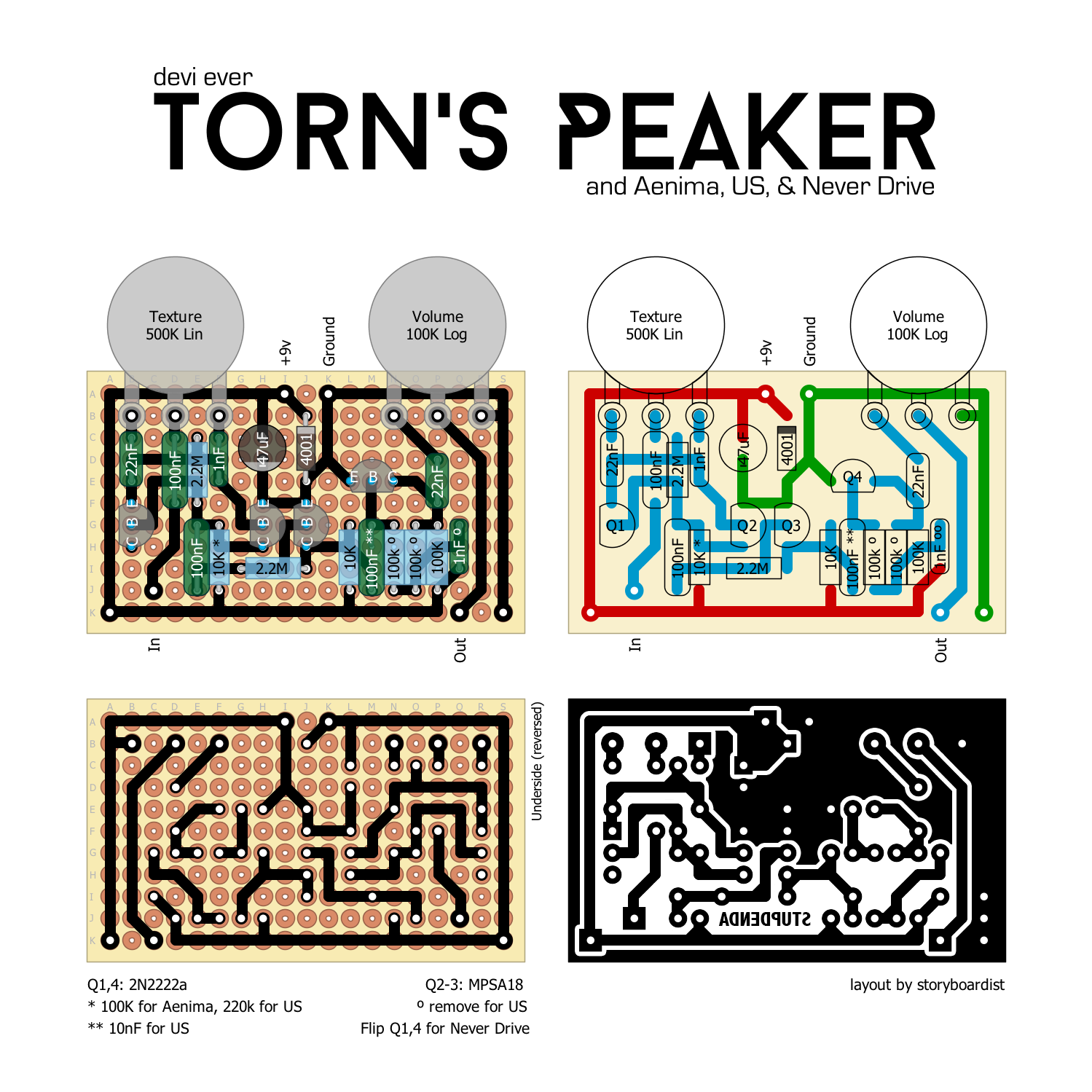 Perf and PCB Effects Layouts: Devi Ever Torn's Peaker
