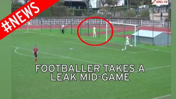 Belgian player stops playing football, takes a piss mid-match and ...