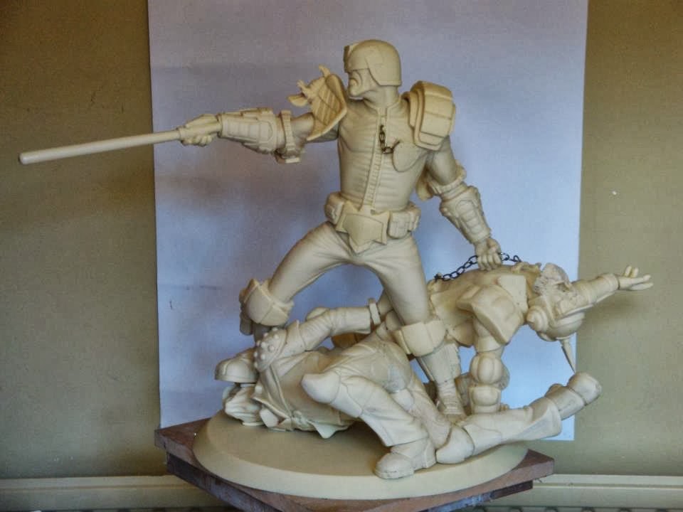 Michael White Sculpting & Props: Judge Dredd (work in progress)