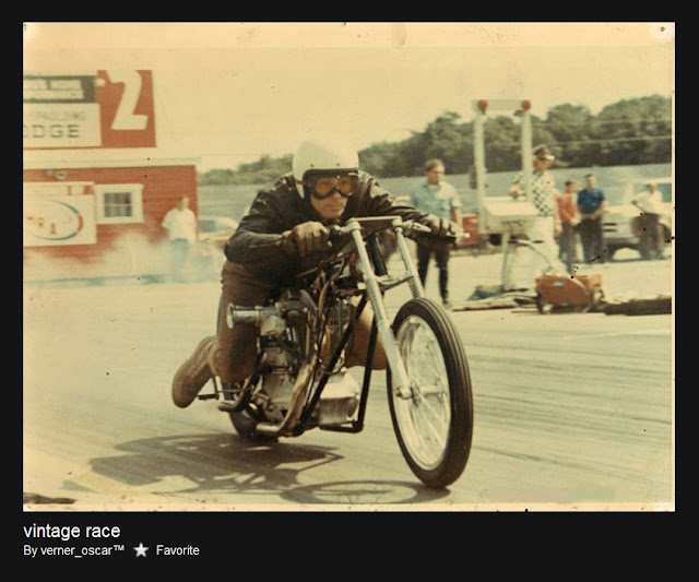 MOTORCYCLE 74: Vintage drag racing