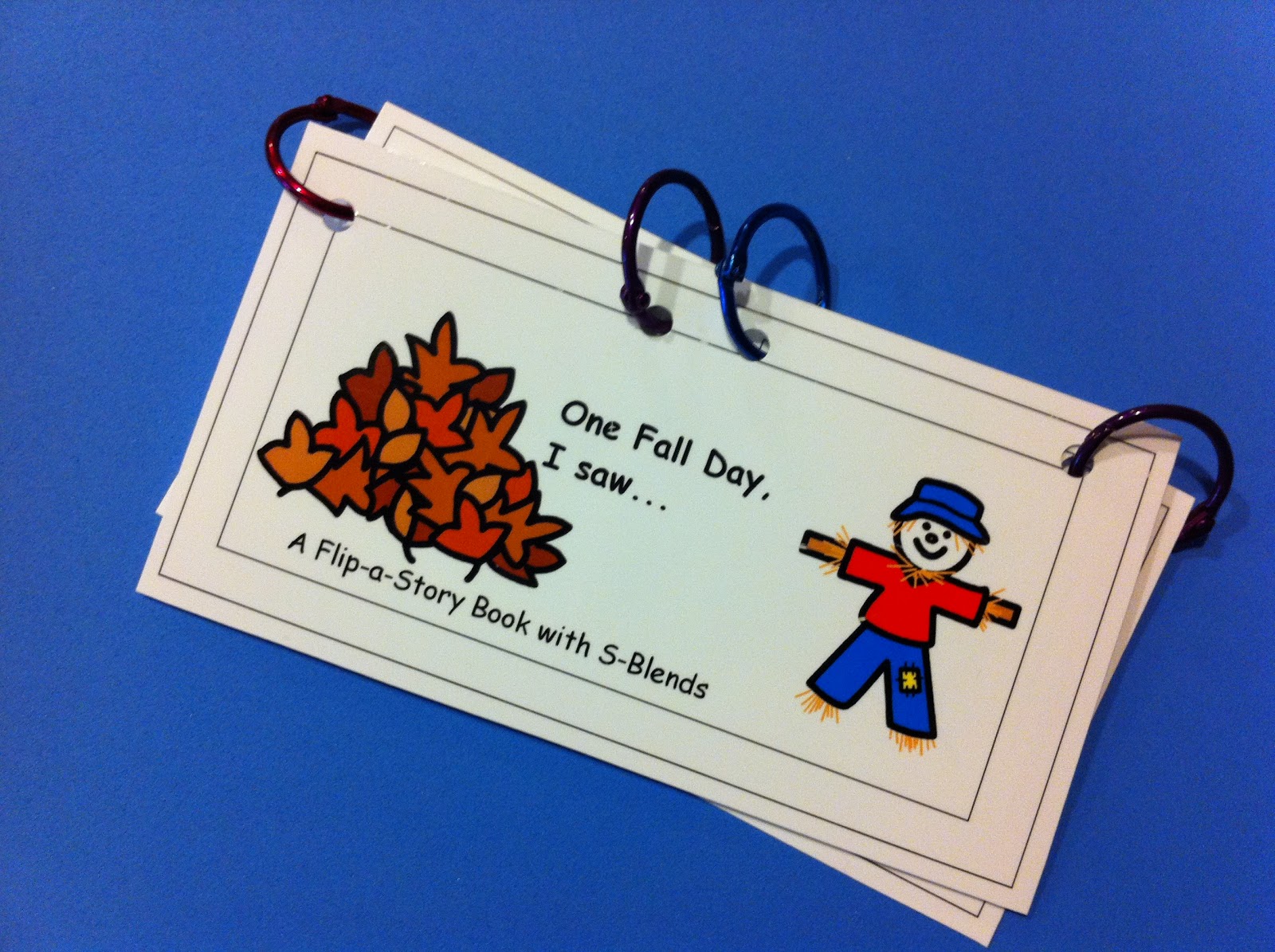 Chit Chat and Small Talk: Fall Flip Book for S-Blend Practice
