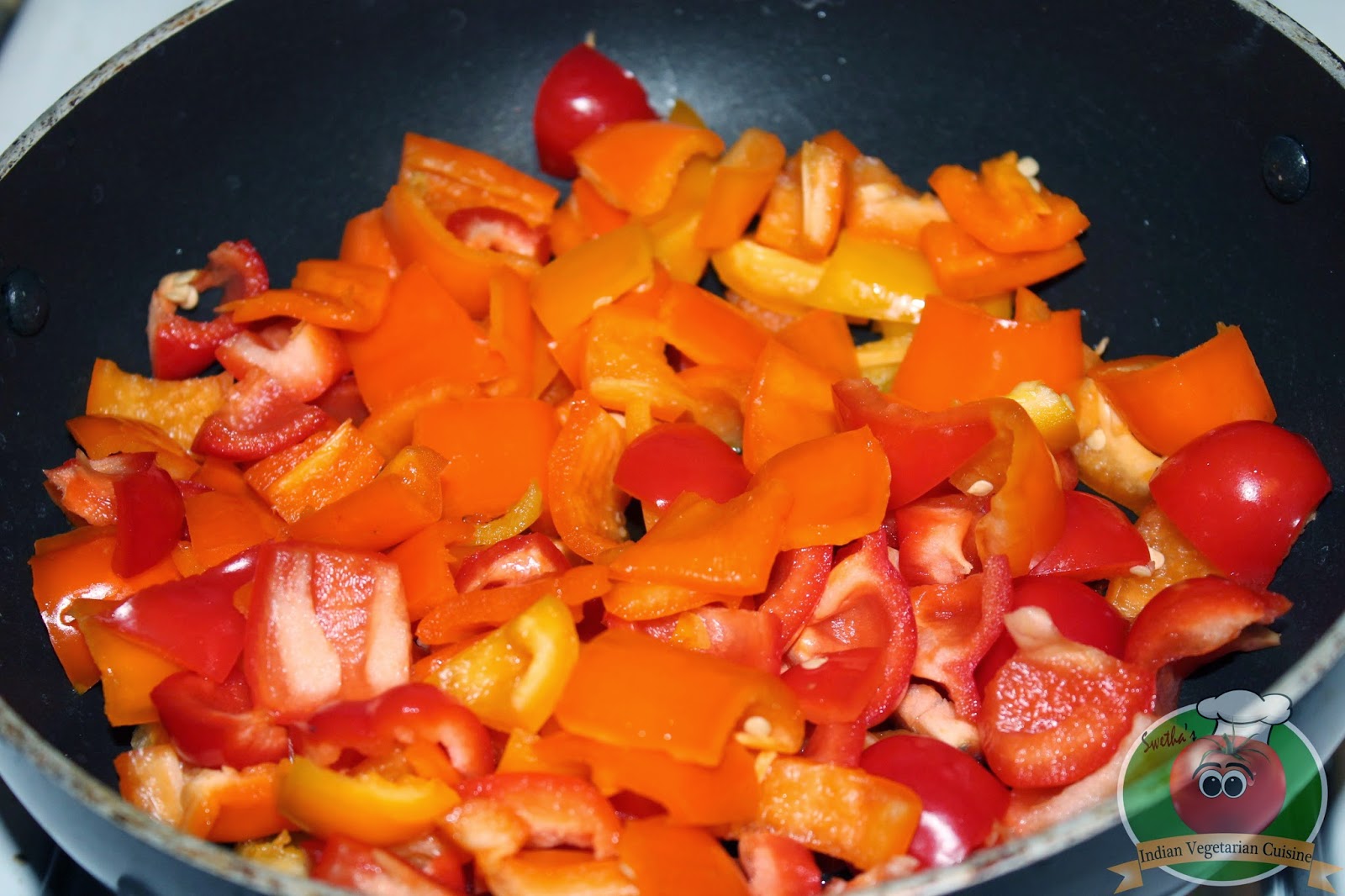 Swetha's Indian Vegetarian Cuisine: BELL PEPPER CURRY