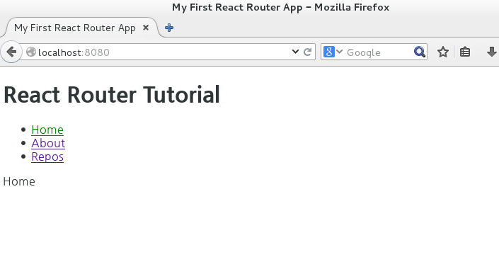 Fail Setting: react-router-tutorial #10 clean urls