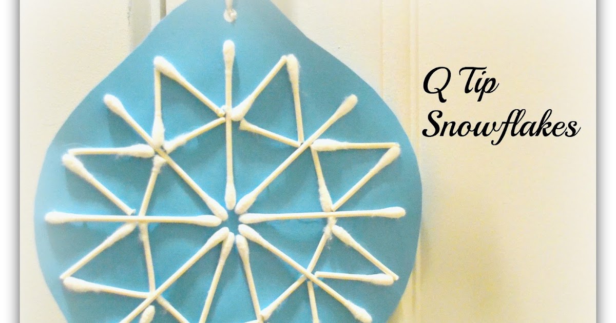 Q Tip Snowflakes