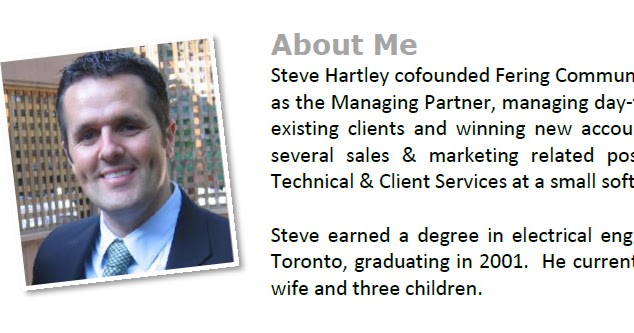 Fering Communications Blog: How To Write an Effective Professional Bio