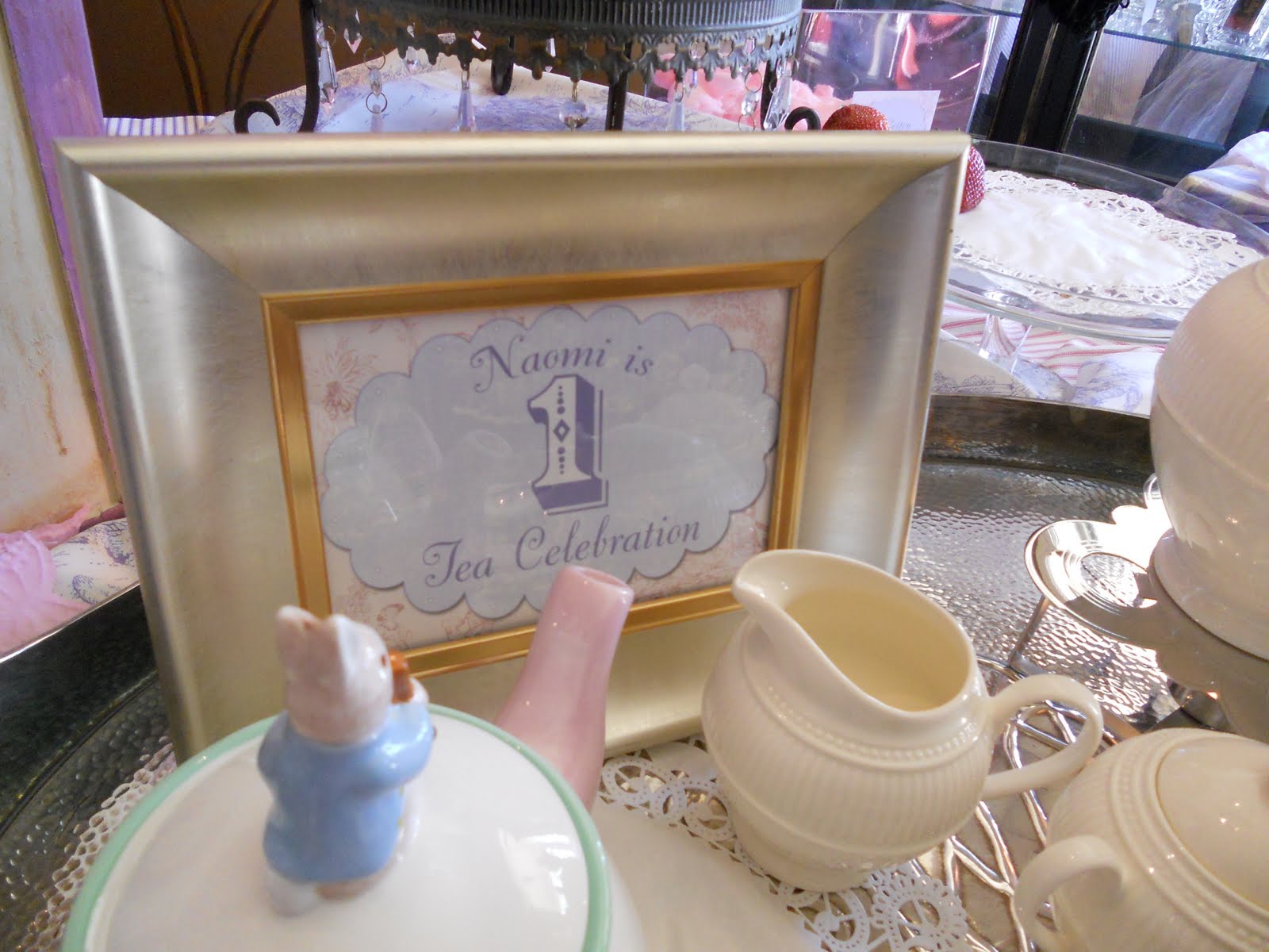 Spare Me the Details Custom Party Decor: Baby's First Birthday Toile ...