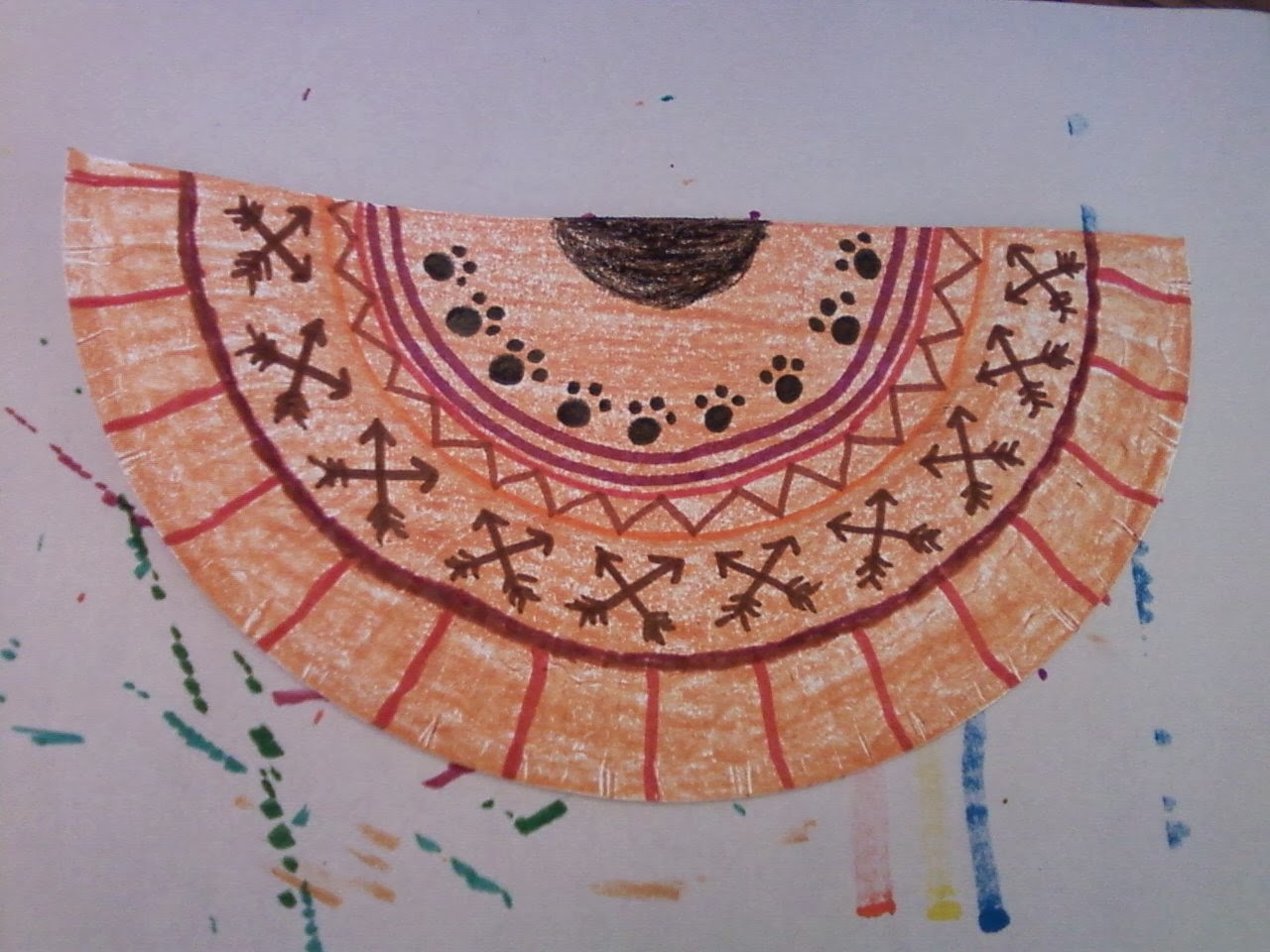 PPPS Elementary Art Rooms: Native American Paper Plate Tepee Second Grade