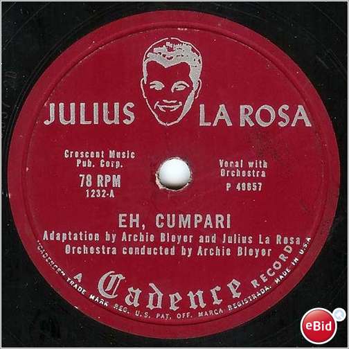 FROM THE VAULTS: Julius La Rosa born 2 January 1930