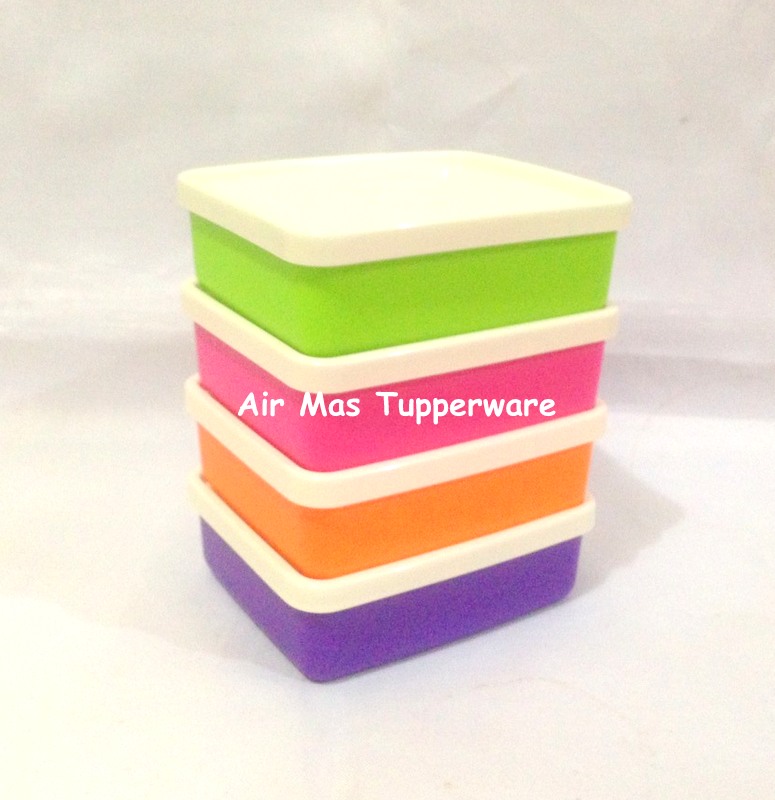 Air Mas Tupperware Collection: MINI SQUARE AWAY SET (4)
