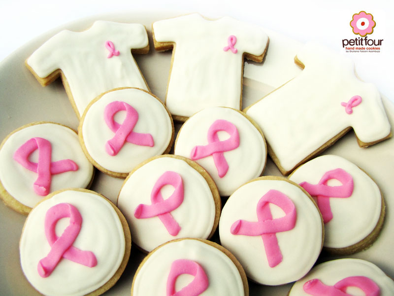 PETIT FOUR: Pink Ribbon Cookies
