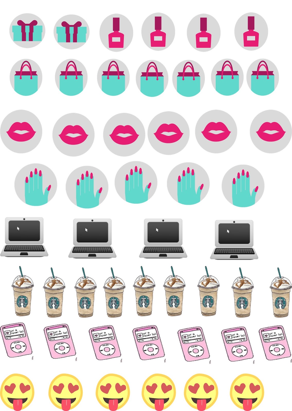 Cony Love ♥: ♕Stickers para decorar tu agenda