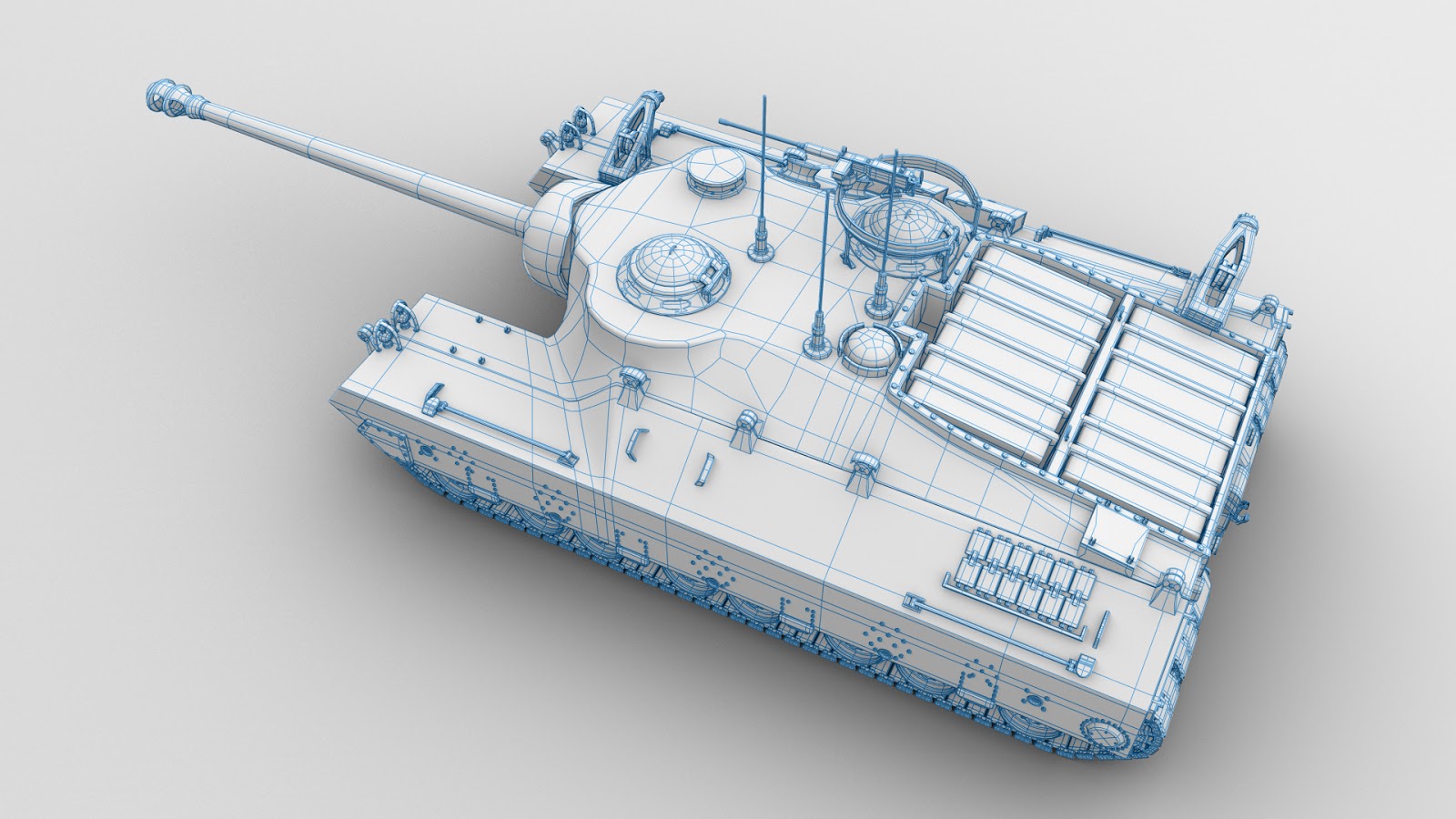 3d modeling: T28 Super Heavy Tank