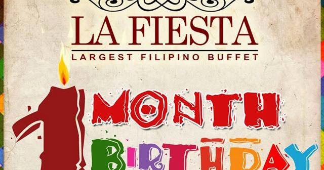 Manila Shopper: La Fiesta Largest Filipino Buffet Birthday Promo