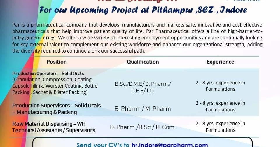 NABL GUIDELINES: PAR Formulations - Urgent Openings for Production ...