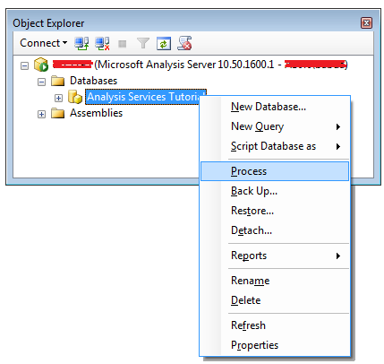 Microsoft Technology: How To Create XMLA Script For Cube Process Using SSMS