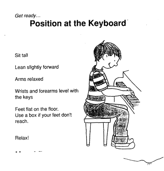 Jelia's Music Playground: Good Posture - Natural Way to Play Piano