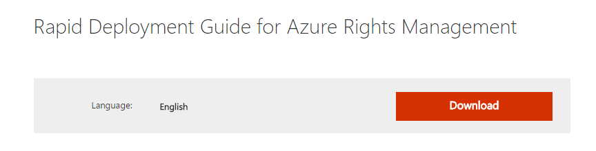 Exchange Anywhere: Rapid Deployment Guide for Azure Rights Management