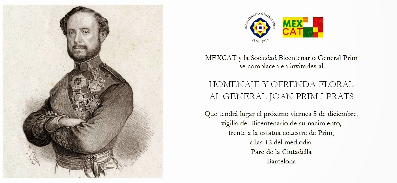 Noticias: Homenajearemos al General Prim, en la Ciutadella