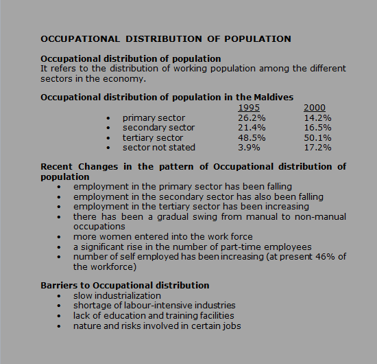 Topic 09 Population Occupational Distribution Of Population