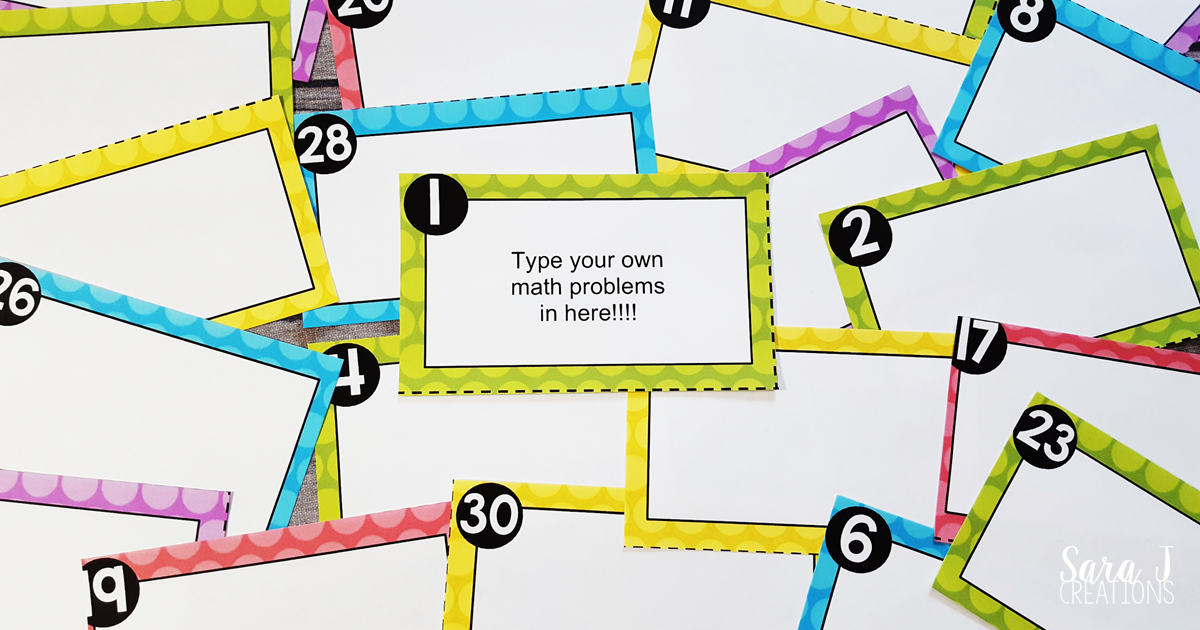 Math Workshop Starter Pack | Sara J Creations