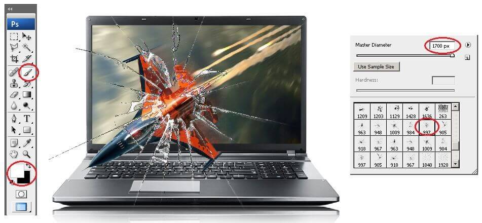 Membuat Efek Kaca Pecah dengan Photoshop - Kumpulan Tutorial