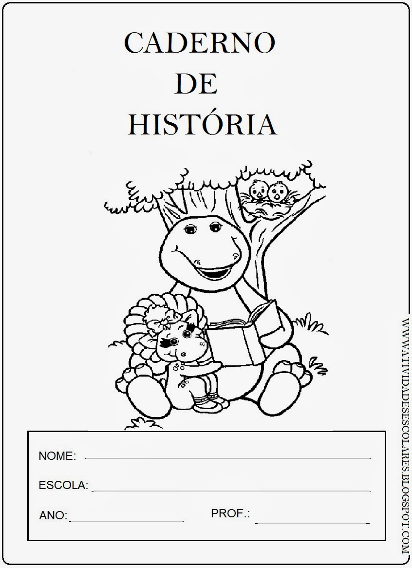 Capas para caderno de história Capas para caderno de história preto e ...