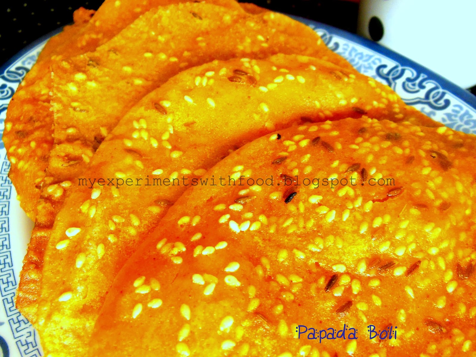 My Experiments With Food: Kerala style Deep Fried Masala Papad/ Kerala ...