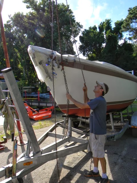 Ericson 25, Oystercatcher: Trailer to Jackstand Transfer, or How to ...