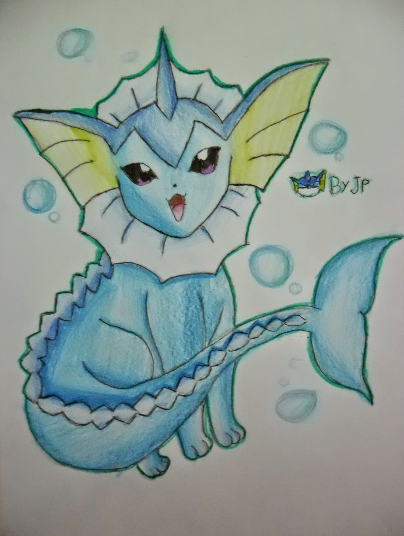 Tutorial de Desenho Vaporeon