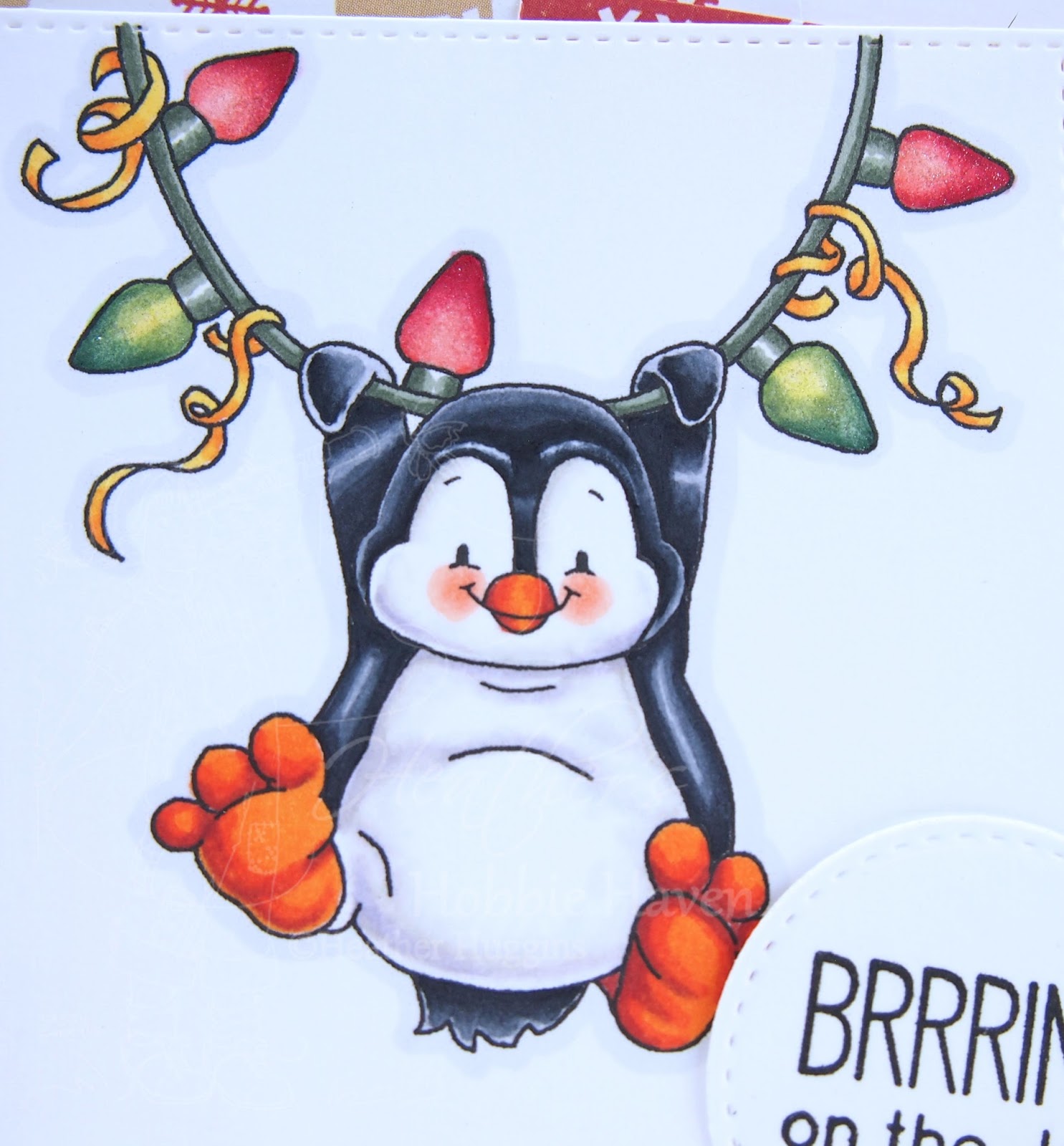 Heather's Hobbie Haven: Color Wednesday - Penguin Light Me Up