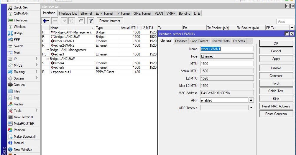 IT-Mikrotik: Fail Over Configuration (PPPoE Client & Static IP)