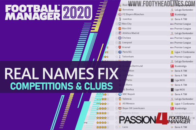 Here Is How Fake Teams & Leagues Look In Football Manager 2020 + How To ...