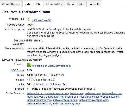 How to Get Complete Information Of Any Website