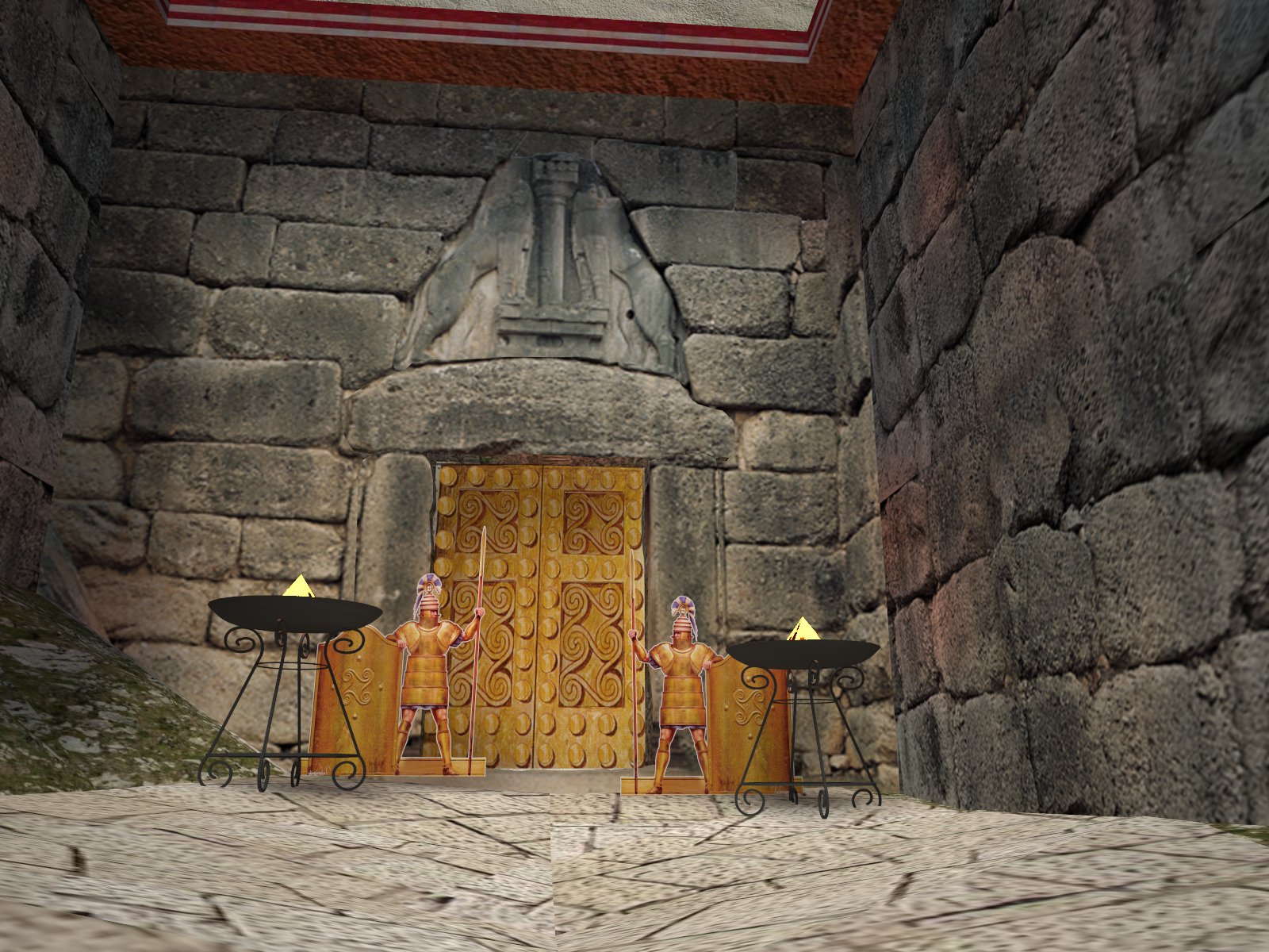 Sketch Reconstruction Architecture: Porta dei leoni, ricostruzione ...