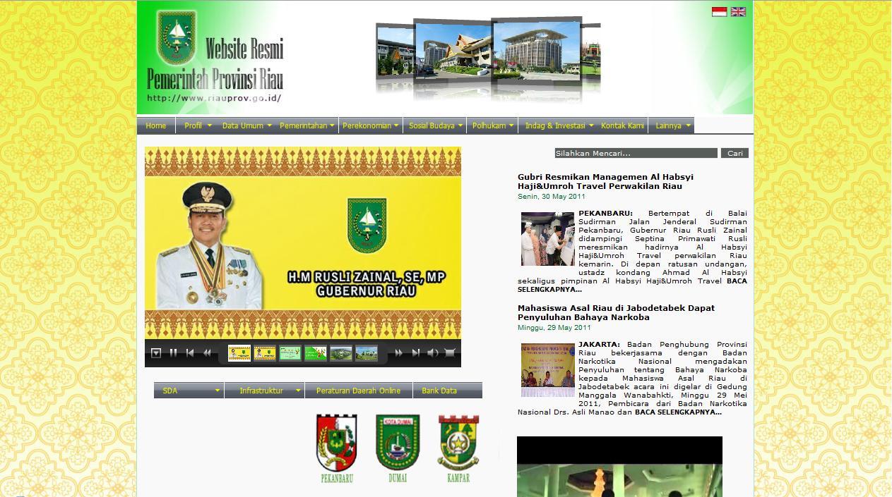Welcome~: Situs Pemerintah Provinsi Riau