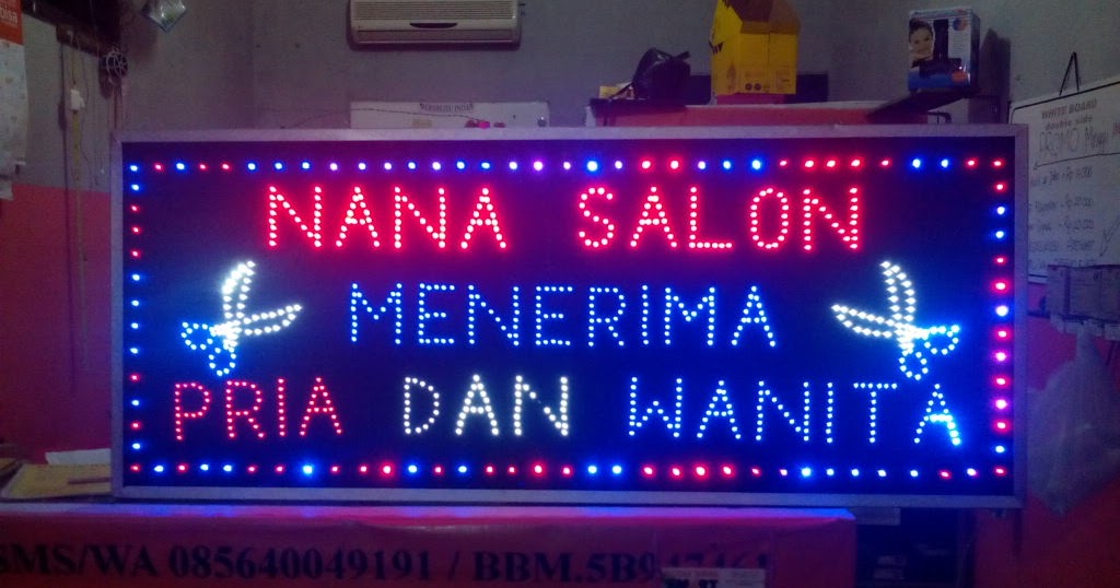 JUAL PAPAN NAMA TULISAN LAMPU LED SIGN: jual papan tulisan lampu ...
