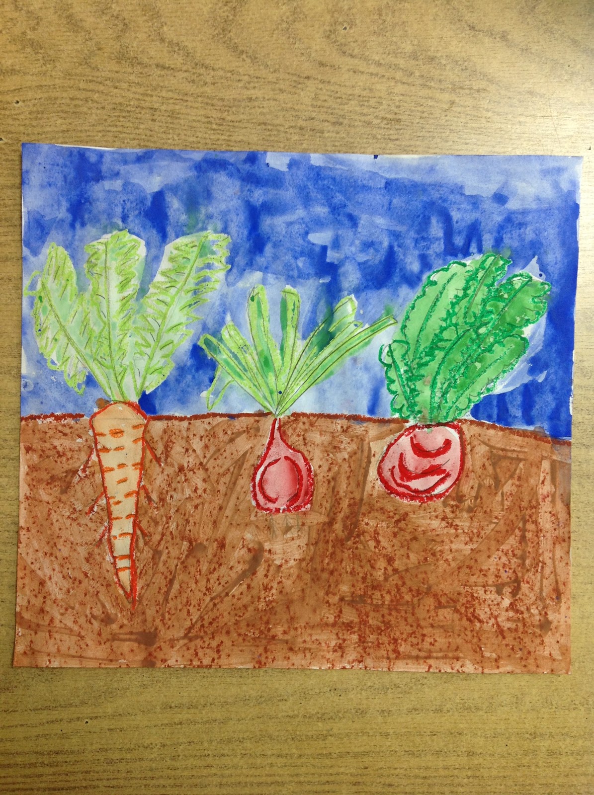 S.P.L.A.T.: Root Vegetable Paintings - 3rd Grade Grand Ave.