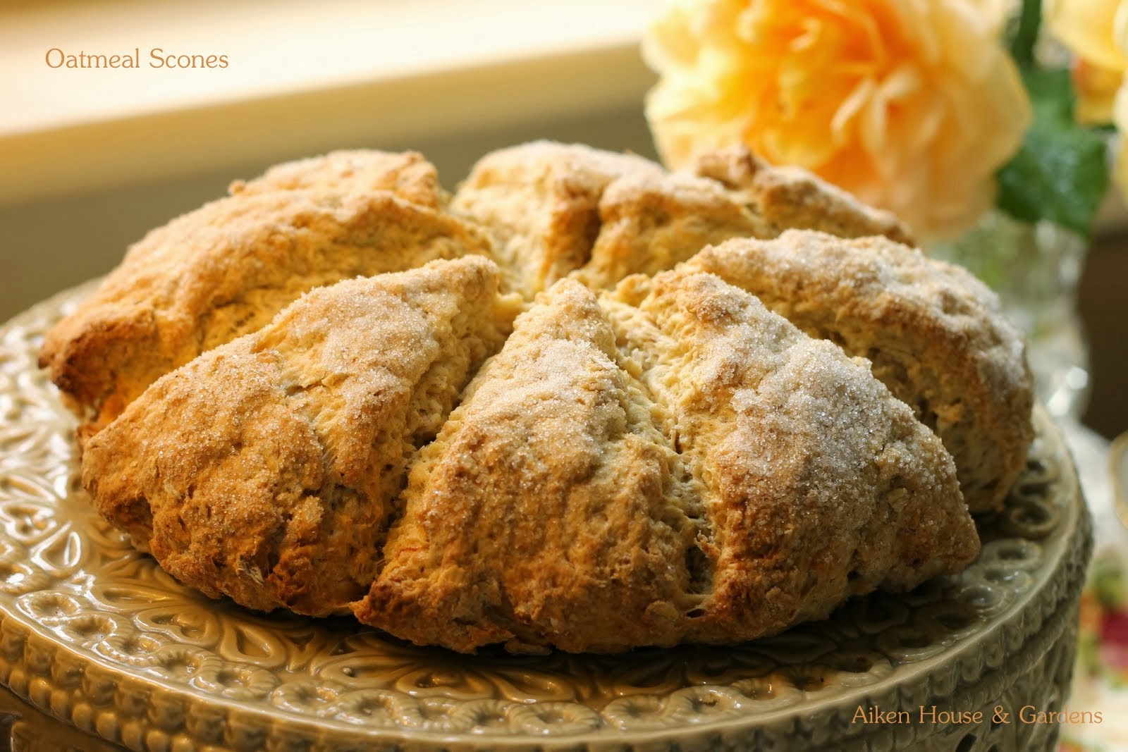 Aiken House & Gardens: Peach Preserves and Oatmeal Scones