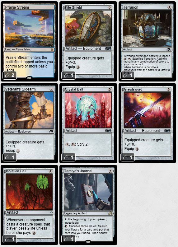 Magic the Gathering Adventures: Artifact Cube 2016 Draft: Three Paper Decks