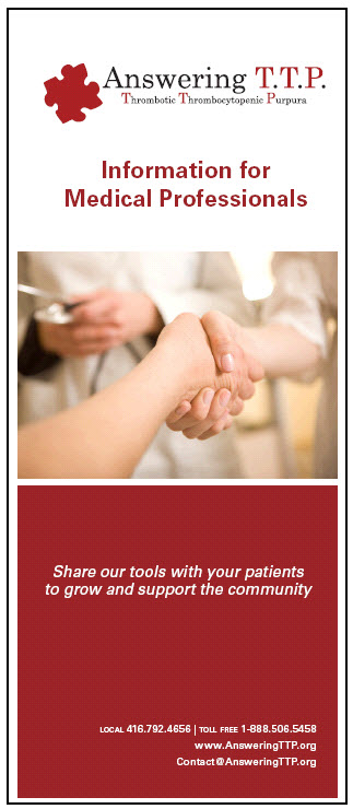 Answering TTP Thrombotic Thrombocytopenic Purpura: Roadshow: Halifax ...