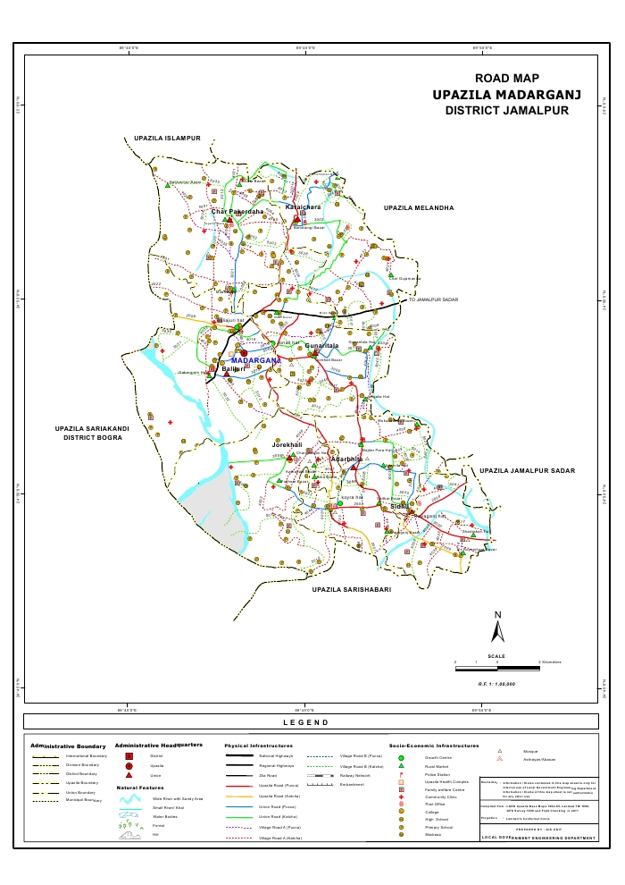 Mouza & Land Use Maps of Madarganj Upazila, Jamalpur, Bangladesh ...
