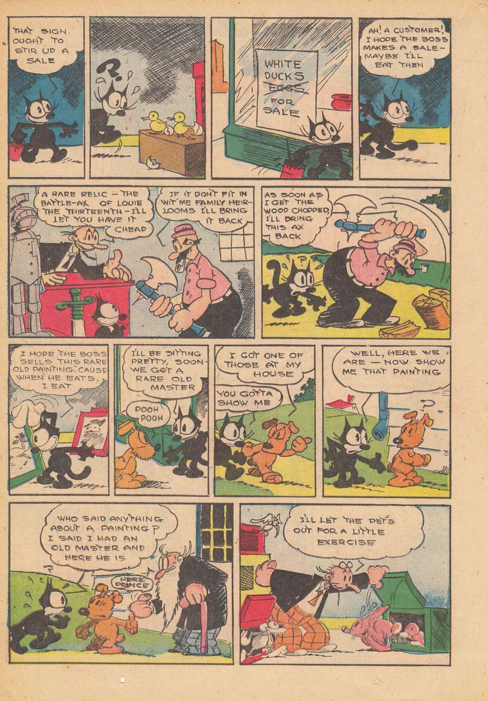 Ominous Octopus Omnibus: Felix The Cat In POPULAR COMICS