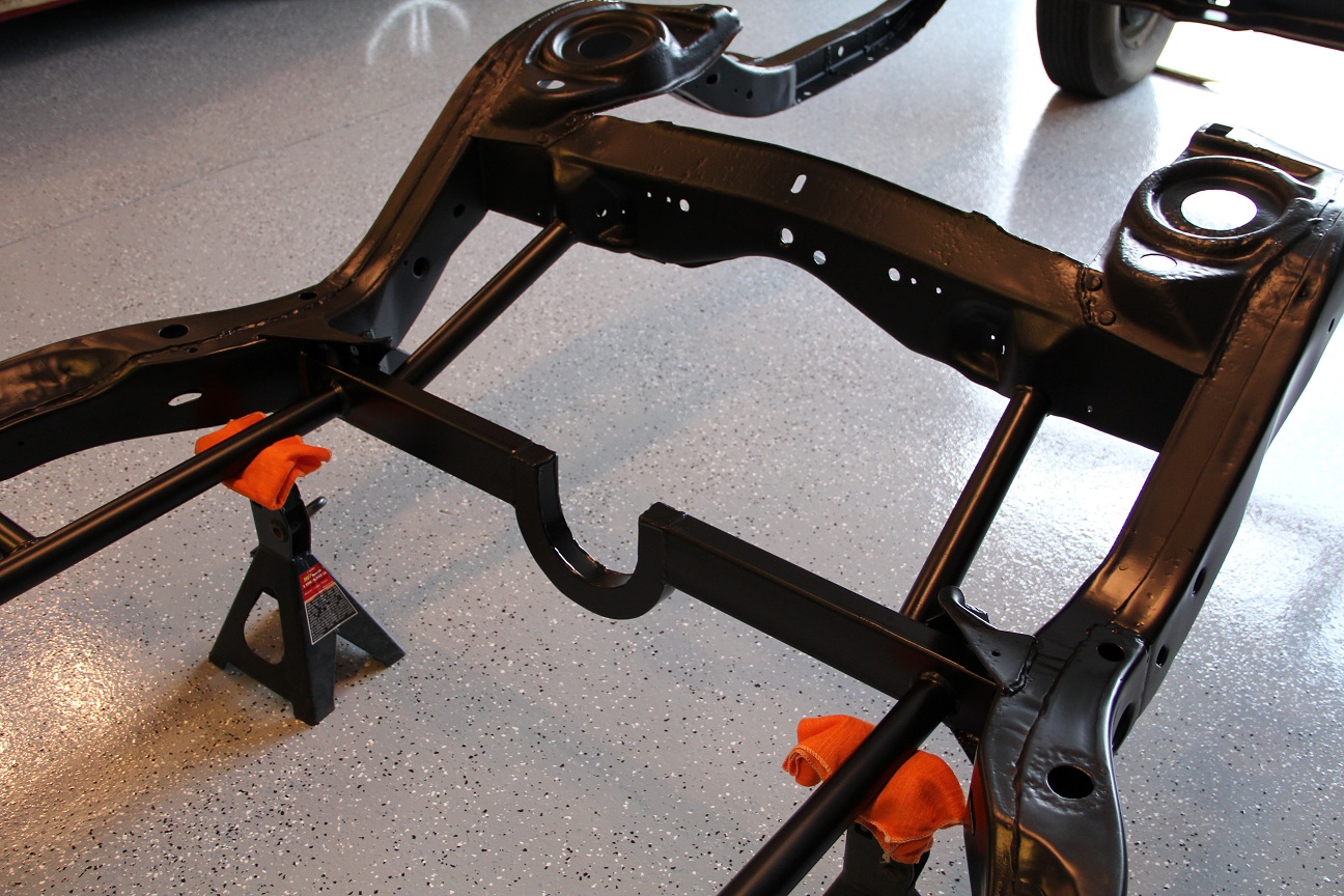 The making of Steve's 1966 Chevelle SS: Frame is painted!