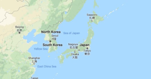 Peta Jepang Lengkap dari (Google Maps)