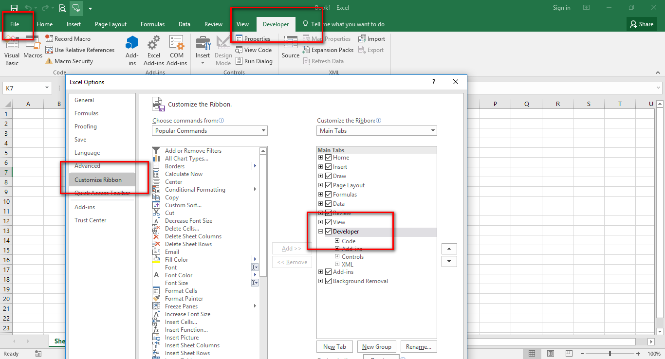 Cara Memunculkan Tab Developer di Excel 2016 | Belajar Excel Sampai Ahli