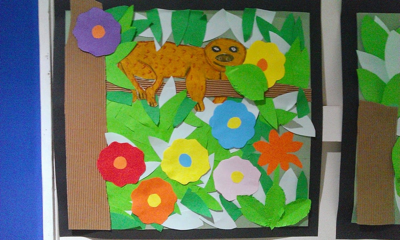 Primaryart123: Henri Rousseau - Rainforest Collages